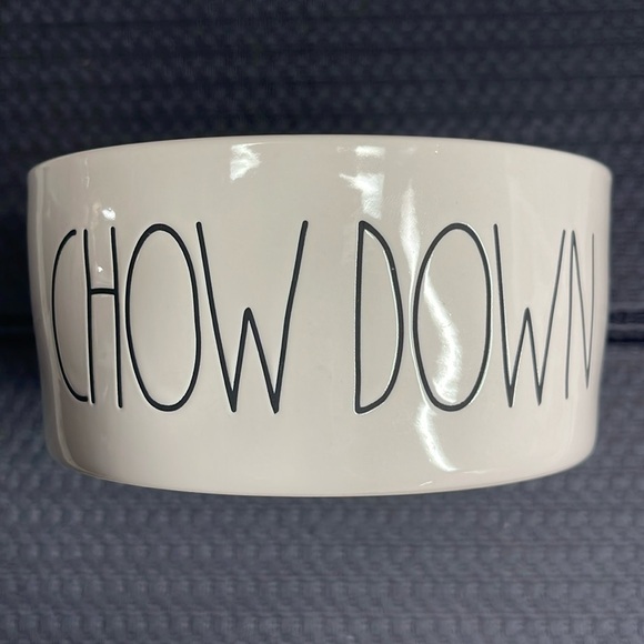 Rae Dunn | Dog | Rae Dunn Dog Bowl Chow Down Puppy Food Dish Pets ...